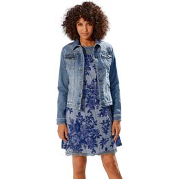 Heine Damen Jeansjacke, Blau, Gr. 50, Jeansjacken, Material: Baumwolle