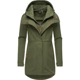 Ragwear Damen Softshellmantel "Ybela", gr&uuml;n, Gr. 6XL, Obermaterial: 97% Polyester, 3% Elasthan. Innenfutter: 100% Polyester, M&auml;ntel, sportliche,