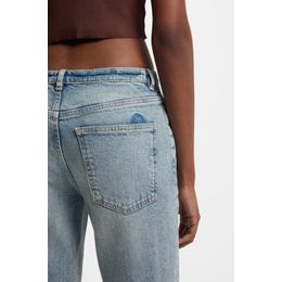 Hugo Damen Bootcut-Jeans "Gelissa", blau, Gr. 32, unifarben, Denim/Jeans, Obermaterial: 99% Baumwolle, 1% Elasthan, Jeans, Mid Rise, weit ausgestellt