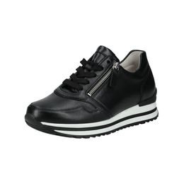 Gabor COMFORT Damen Sneaker "Gabor Comfort Sneaker Glattleder", Gr. 40,5, schwarz, Glattleder, Schuhe