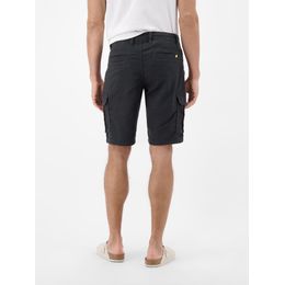 Lerros Herren Cargohose "Maskuline Cargo-Bermuda mit Tunnelzug und G&uuml;rtelschlaufen"blau night, Gr. 34, 77% Baumwolle, 20% Polyester, 3% Elasthan,