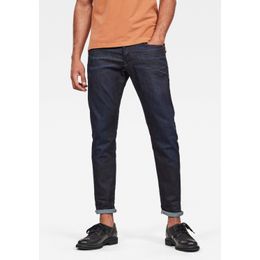 G-Star Raw G-STAR Herren Regular-fit-Jeans "3301 Straight Tapered", blau, Gr. 34, Denim/Jeans, Obermaterial: 79% Baumwolle, 18% Polyester, 2% Elasthan, 1%