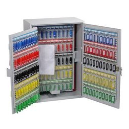 Phoenix Schl&uuml;sseltresor KC0604E, bis zu 200 Schl&uuml;ssel, mit Elektronikschloss, B 380 x T 140 x H 550 mm, hellgrau