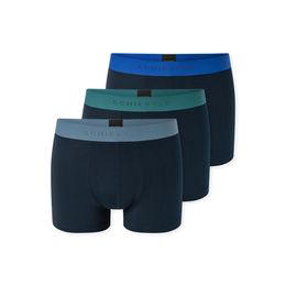 Schiesser Herren Boxershorts "95/5 Multipacks", Gr. 6, blau, Single Jersey, Obermaterial: 95% Baumwolle, 5% Elasthan, Unterhosen, mit farblich