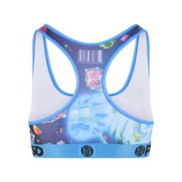 PSD Damen Sport-BH "PSD R&M TRAVELS SB", Gr. Lmulti color, 88% Polyester, 12% Elasthan, BHs