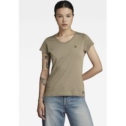 G-Star Raw G-STAR Damen V-Shirt "Eyben", gr&uuml;n, Gr. XS, unifarben, Jersey, Obermaterial: 100% Baumwolle, Shirts, mit Label