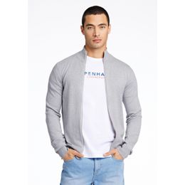 LINDBERGH Herren Cardigan "Cardigan Slim Fit", beige, Gr. L, unifarben, Obermaterial: 80% Viskose, 20% Nylon, Strickjacken