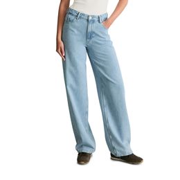 Marc O'Polo Damen Weite Jeans "aus leichter Bio-Baumwoll-Qualit&auml;t", blau, Gr. 29, MARC O'POLO DENIM, unifarben, Obermaterial: 100% Baumwolle, Jeans