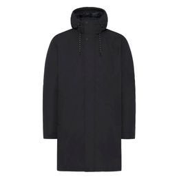 North Bend Herren Kurzmantel "Kurzmantel NBMalis M Parka W-PRO 10.000 mit wasserdichter Beschichtung", schwarz, Gr. XXL, Obermaterial: 100% Polyester