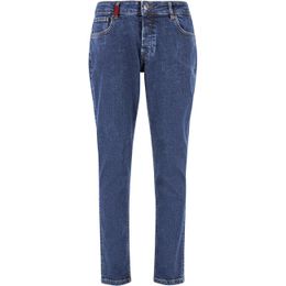 2Y Premium Damen Bequeme Jeans "2Y Premium 2Y ALEJANDRO BASIC SLIM FIT JEANS"midblau, Gr. 28, unifarben, 98% Baumwolle, 2% Elasthan, Jeans