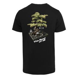 MisterTee Herren T-Shirt "MisterTee Herren Root of All Tee"schwarz, Gr. L, bedruckt, 100% Baumwolle, Shirts