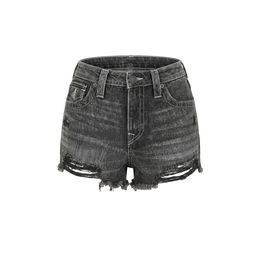 True Religion Shorts Damen Gr&ouml;&szlig;e 26 grau / black denim