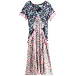 Cath Kidston Dress female size 48 Light green / Rose / Red / Black