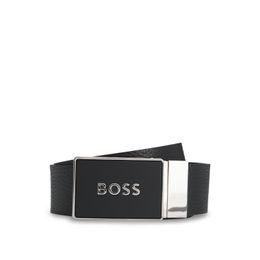 BOSS Herren Lederg&uuml;rtel "BOSS_Icon-M_Sr35_grp", schwarz, Gr. 80, unifarben, Leder, G&uuml;rtel, mit Markenlabel