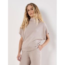 Apricot Damen Shirtbluse "Weites Shirt", grau, Gr. 38, uni, Strick, Obermaterial: 57% Viskose CV. 40% Polyester PES. 3% Elasthan EL., Blusen, in