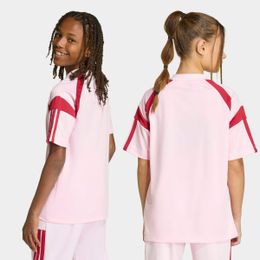 Jungen T-Shirt "HOUSE OF TIRO TRIKOT, DURCHGEHENDER PRINT", rosa, Gr. 116, adidas Sportswear, Obermaterial: 100% Polyester, Shirts