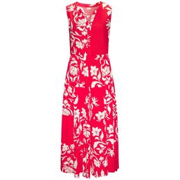 Lascana Kleid Damen Gr&ouml;&szlig;e 44 rot / wei&szlig; Sommerkleid