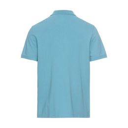 Camel Active Herren Poloshirtsteel blau, Gr. M, unifarben, Piqu&eacute;, Obermaterial: 100% Baumwolle, Shirts, normale Passform, Polokragen, 2-Knopf-Form,