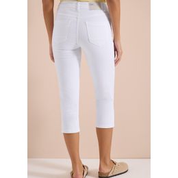 Cecil Damen Caprijeans "Style Toronto", wei&szlig;, Gr. 29, unifarben, Denim/Jeans, Obermaterial: 78% Baumwolle, 21% Elastomultiester, 1% Elasthan. Futter: