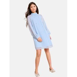 Lipsy Kleid M&auml;dchen Gr&ouml;&szlig;e 128 hellblau / silber