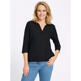 Classic Basics Damen Poloshirt "Shirt", schwarz, Gr. 42, unifarben, 100% Baumwolle, Shirts