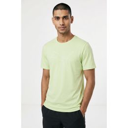 Puma Herren Trainingsshirt "M TAD ESSENTIAL HEATHER CAT TEE (CF LARGE CAT)", gr&uuml;n, Gr. M, Jersey, Obermaterial: 100% Polyester, Shirts, mit