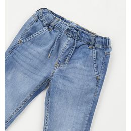 IDO Jungen Bequeme Jeans "BABY BOY TROUSERS", blau, Gr. 110, 99% Baumwolle, 1% Elasthan, Jeans