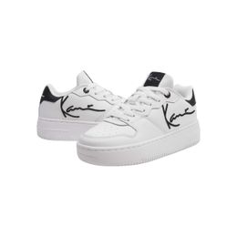 Karl Kani Damen Sneaker "Karl Kani Damen KKFWW000258 KK 89 UP LOGO", Gr. 37,5wei&szlig;, schwarz, Leder, Schuhe
