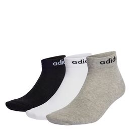 adidas Sportswear Sportsocken 'Think Linear' Herren Gr&ouml;&szlig;e 40/42 grau / schwarz / wei&szlig;