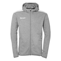 Kempa Herren Trainingsjacke "Kapuzenjacke Emotion 27", grau, Gr. S, Obermaterial: 100% Polyester Pol. recyc.., Jacken