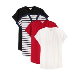 love & roses Shirt female size 4XL Red / Black / White