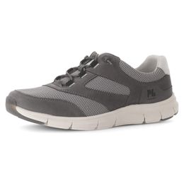 Pius Gabor Herren Slip-On Sneaker, Gr. 10, grau, Nubukleder, Textil, Schuhe, Slipper, Freizeitschuh, Halbschuh, Komfortschuh in G-Weite
