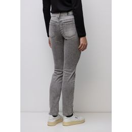 Street One Damen Comfort-fit-Jeans, grau, Gr. 34, unifarben, Jeans, 72% Baumwolle, 27% Polyester, 1% Elasthan, Jeans, 5-Pocket-Style