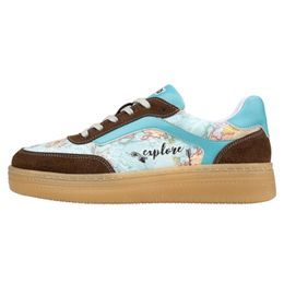 DOGO Damen Sneaker "Monet Low-Top Sneaker Explore Damen Sneaker", Gr. 39, braun, Lederimitat, Schuhe, Handgefertigt