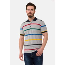 Cipo & Baxx CIPO & BAXX Herren T-Shirt "CT749", grau, Gr. XL, gestreift, Obermaterial: 100% Baumwolle CO., Shirts, gerade geschnitten