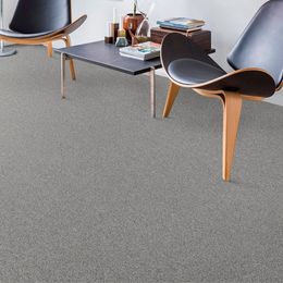 ANDIAMO Teppichboden "Tulsa, Schlinge, Gesamth&ouml;he 6 mm, Luxusklasse LC1", B : 400cm 1 Stk., 6mm, L: 600cm, grau, Schlafzimmer, Teppiche, meliert,