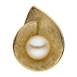Jobo Damen Perlenanh&auml;nger "Anh&auml;nger mit S&uuml;&szlig;wasser-Zuchtperle 20 mm", Gelbgold 585 Perlen, gelb, Gelbgold 585, Perlen, Schmuckanh&auml;nger, 14 Karat 585