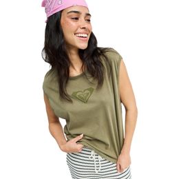 Roxy Damen T-Shirt "Crystal Sea", gr&uuml;n, Gr. S, Obermaterial: 100% Baumwolle., Shirts