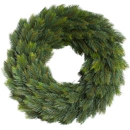 Kunstkranz BOTANIC-HAUS, B:42cm H:12cm T:42cm &Oslash;:42cm, gr&uuml;n, Kunstpflanzen, "Edel-Adventskranz beidseitig"