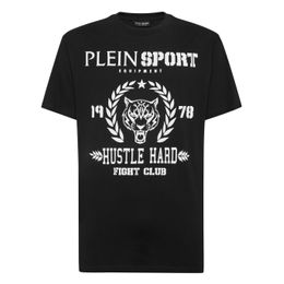 Plein Sport Herren T-Shirt "Rundhals-T-Shirt", schwarz-wei&szlig;, Gr. XXXL, Obermaterial: 100% Baumwolle, Shirts