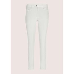 Madeleine Mode MADELEINE Damen Chinohose "Chinohose Jerseyhose mit Formbund", wei&szlig;, Modern, Gr. 44, Obermaterial: 97% Baumwolle CO. 3% Elasthan EL., Hosen, leicht