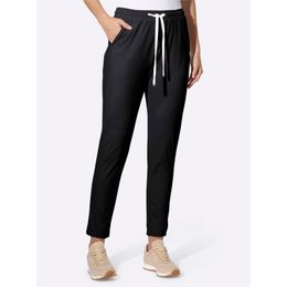 Heine Damen Jogg Unterhose, Schwarz, Gr. 50, 7/8-Hose, Material: Polyamid