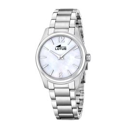 Lotus Damen Quarzuhr "Classic Steel", silber, Armbanduhren, Armbanduhr, Damenuhr, Edelstahlarmband, analog