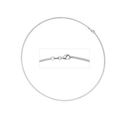 Jobo Damen Halsreif "Starre Halskette 1,7 mm", 42cm, Wei&szlig;gold 585silber 925, Wei&szlig;gold 585, Halsketten, 14 Karat 585 Wei&szlig;gold