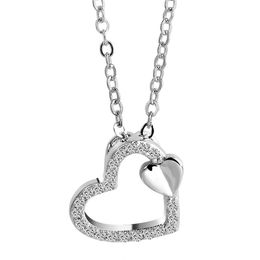Adelia&acute;s ADELIA ́S Damen Kette ohne Anh&auml;nger "Unisex 925 Silber Halskette Herz mit Zirkonia unbekannt cm", Silber 925 (Sterlingsilber), silber, Silber 925