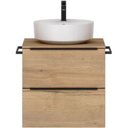 Badm&ouml;bel-Set Nobilia, B:60,3cm H:74,2cm T:48,5cm, braun, Kastenm&ouml;bel-Sets, "Alvene", in vier Breiten