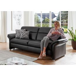 3-Sitzer DIE PLANBAR, B:228cm H:96cm T:92cm, schwarz, Sofas, "PN-EM16031, Breite 228 cm, ohne Kopfst&uuml;tzen", wahlweise mit Relaxauszug