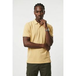 Jack & Jones JACK & JONES Herren Poloshirt "JPRBLUWILL SS WASH POLO SN", beige, Gr. XS, unifarben, Jersey, Obermaterial: 100% Baumwolle, Shirts, Baumwolle,
