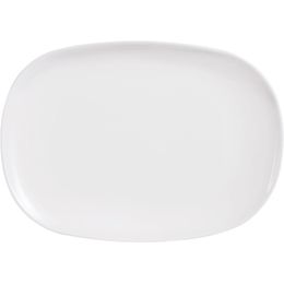 Luminarc Steakteller "Essteller Italien Party", B:24,5cm L:34cm, wei&szlig;, Speiseteller, Teller Set f&uuml;r 6 Personen, wei&szlig;, extra resistent, Opalglas