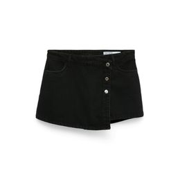 V&eacute;ro Moda VERO MODA Damen Hosenrock "VMSIMONE HR DENIM SKORT MIX", schwarz, Gr. XS, unifarben, Denim/Jeans, Obermaterial: 80% Baumwolle, 20% Polyester, R&ouml;cke,